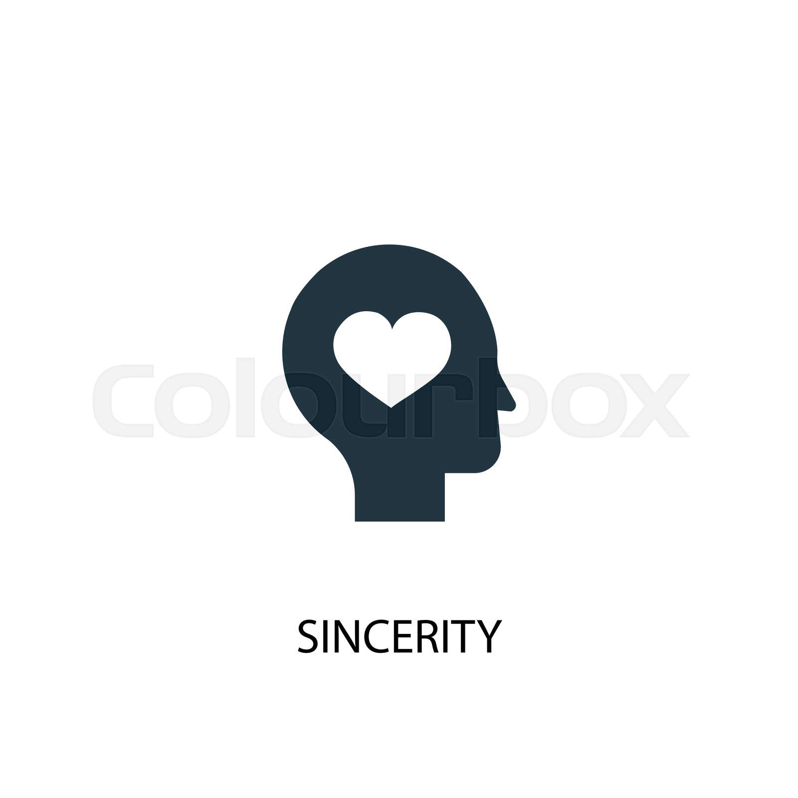 sincerity icon. Simple element illustration. sincerity concept symbol ...