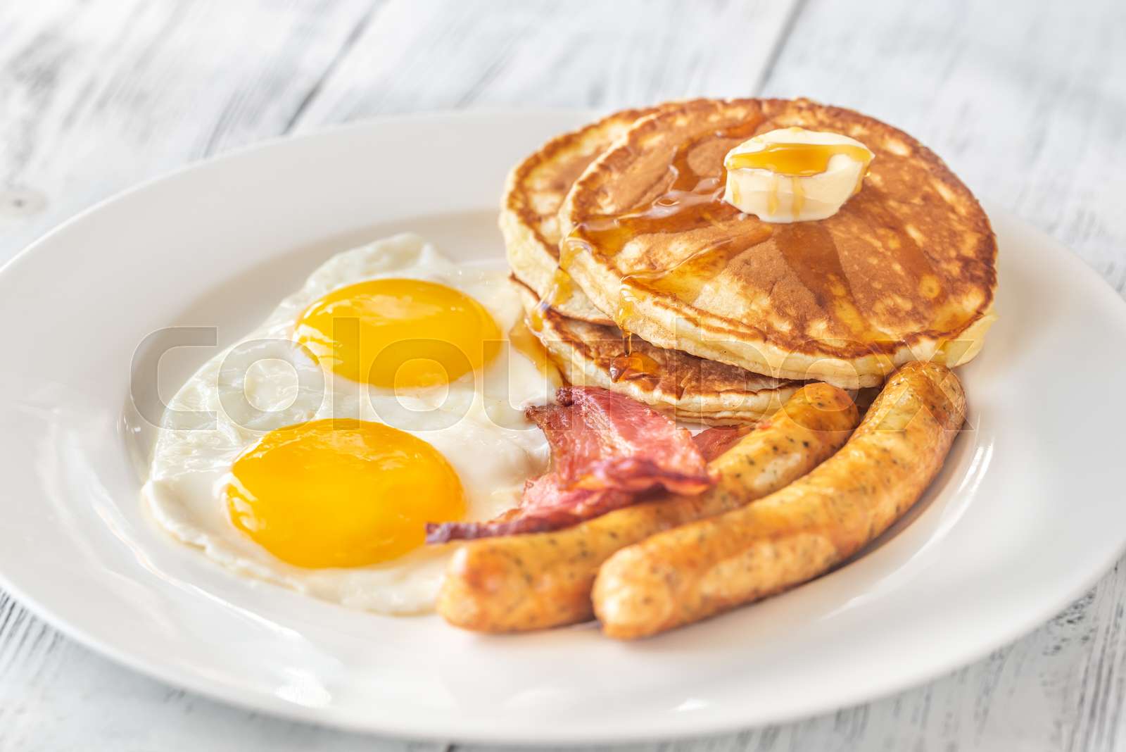 Traditional American breakfast | Stock image | Colourbox