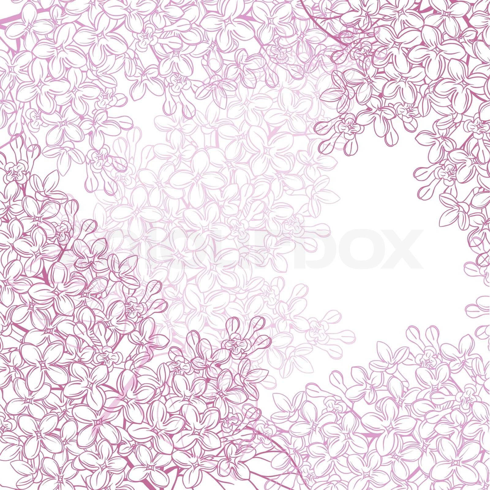 lila, design, blume | Stock-Vektor | Colourbox