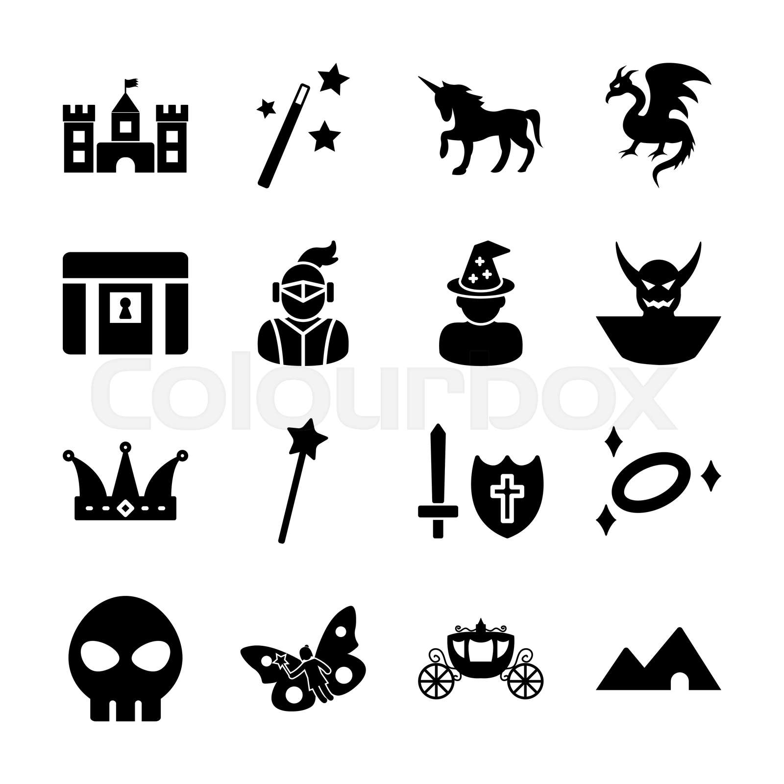 fantasy solid icon | Stock vector | Colourbox