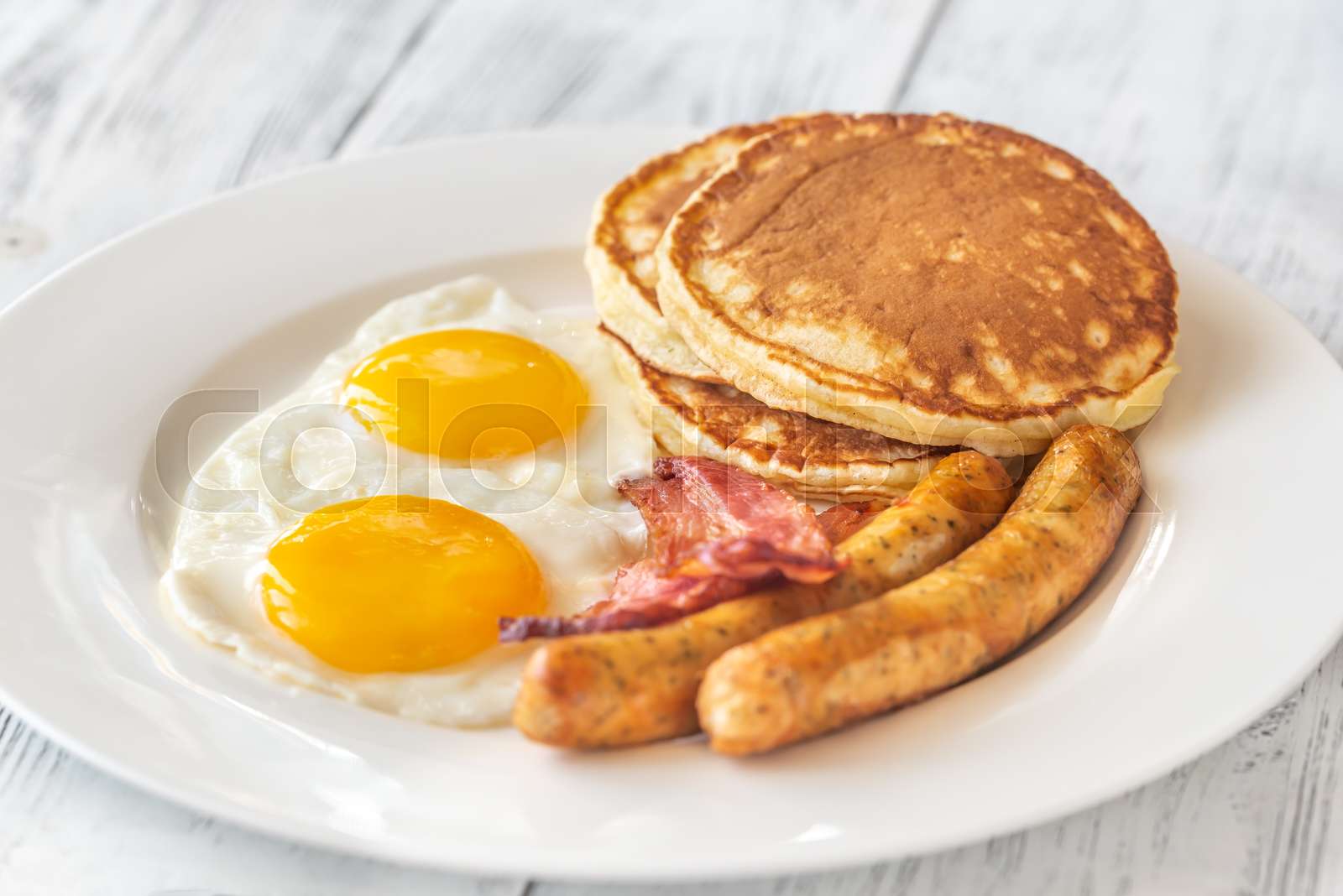 Traditional American breakfast | Stock image | Colourbox