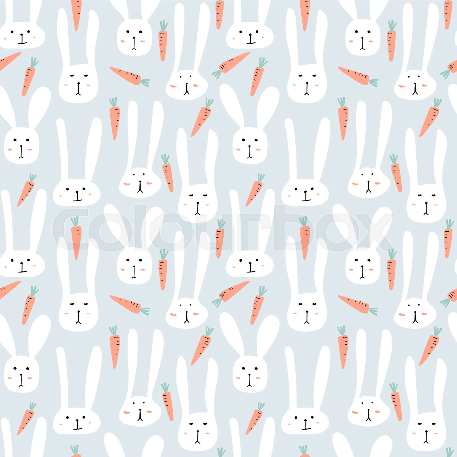 Rabbit Pattern Wallpaper