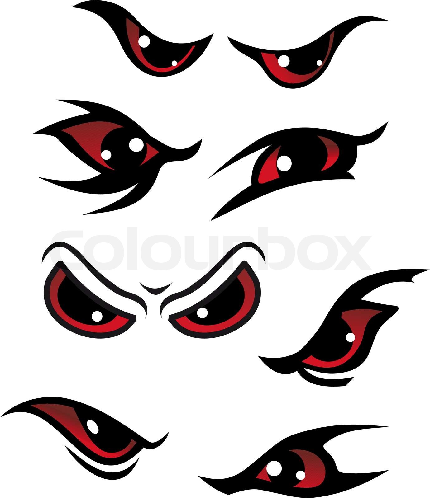 Danger eyes | Stock vector | Colourbox