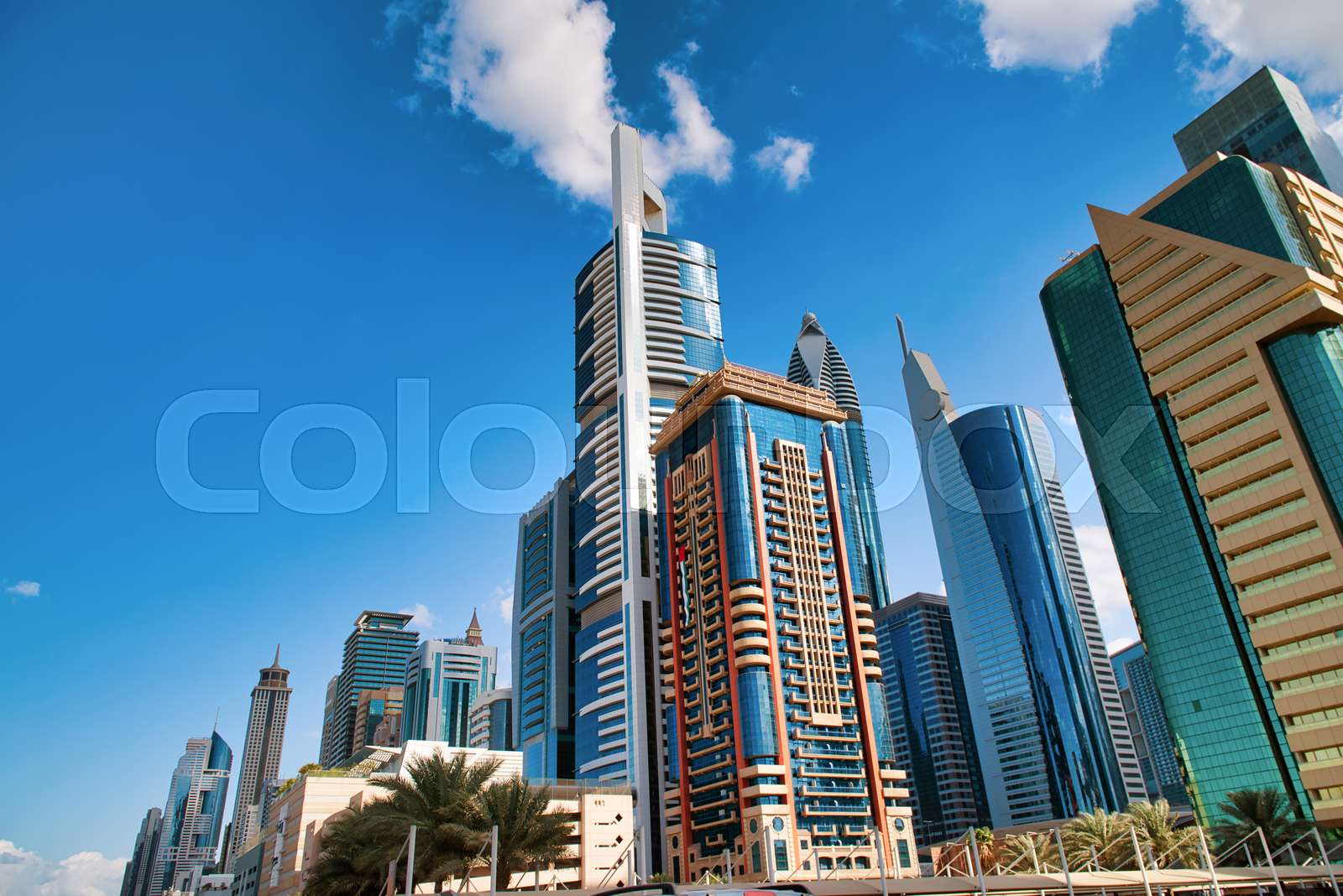 Majestic modern buildings of Downtown Dubai. United Arab Emirates, UAE ...