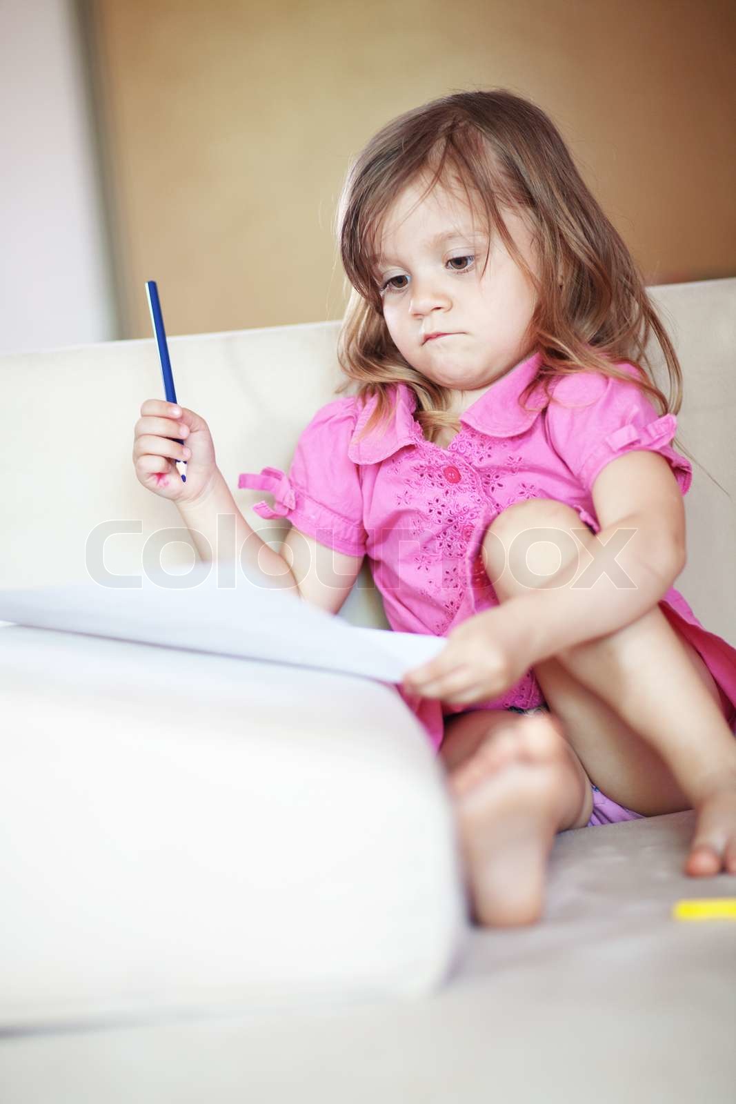 Child drawing | Stock image | Colourbox