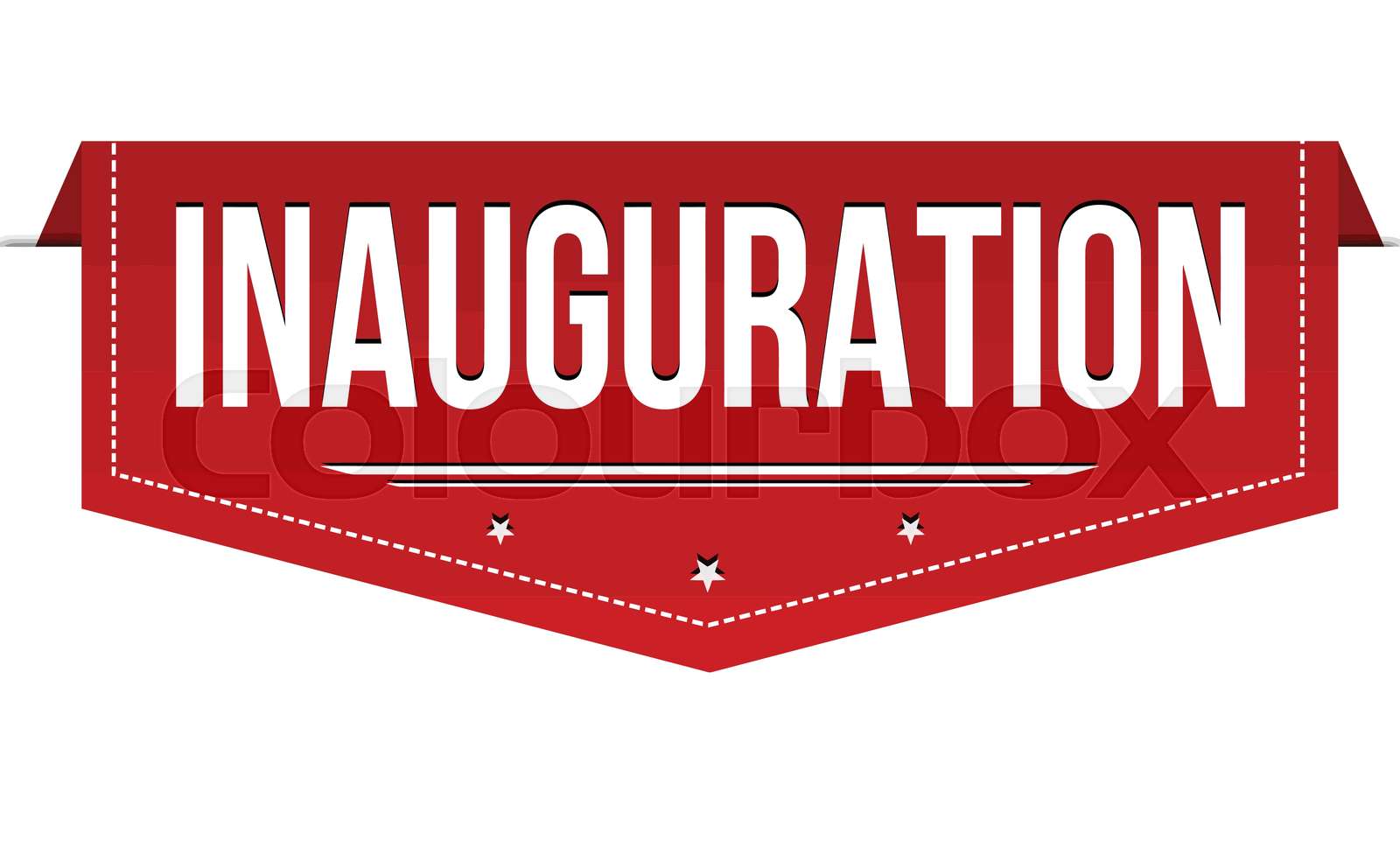 Inauguration banner design | Stock vector | Colourbox