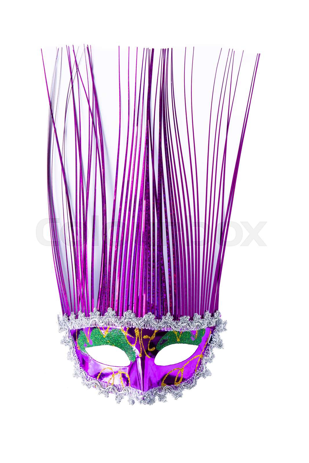 Purple fancy mask | Stock image | Colourbox