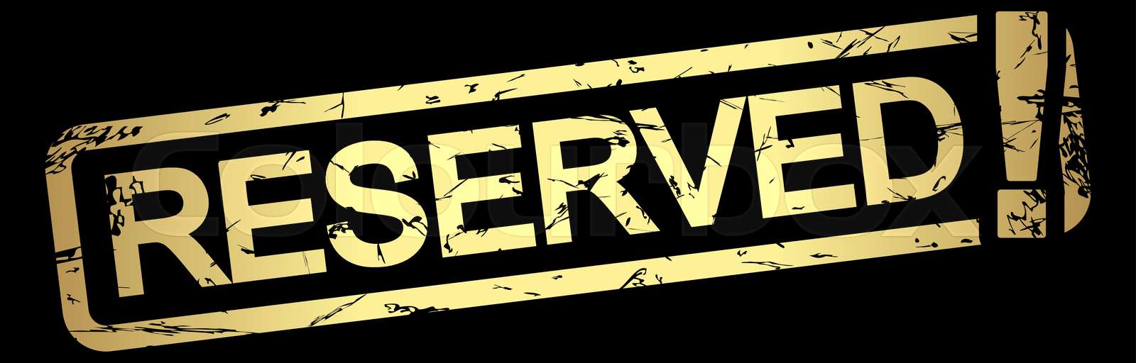 gold stamp RESERVED! | Stock vector | Colourbox