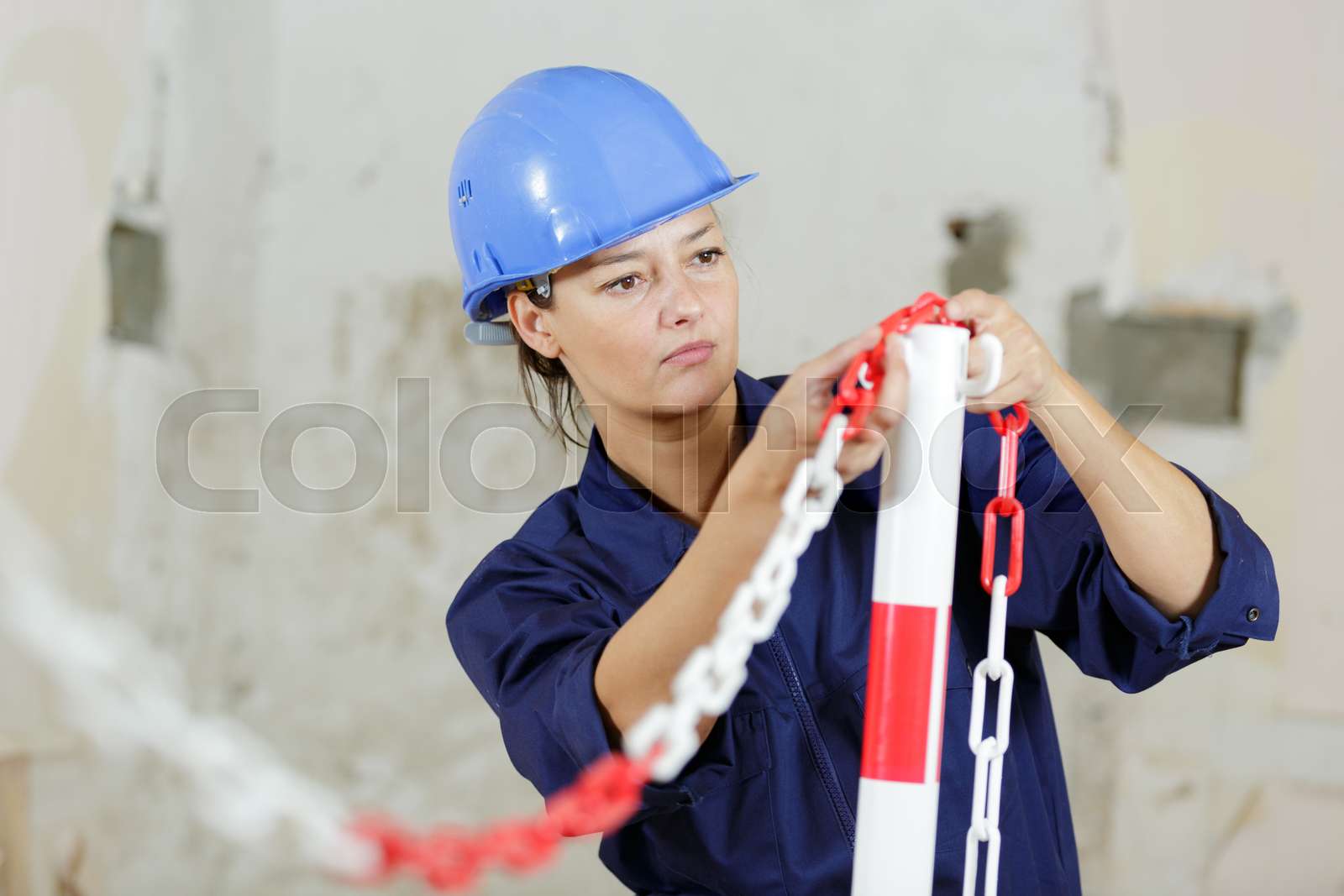 concentrated civil engineer at work | Stock image | Colourbox