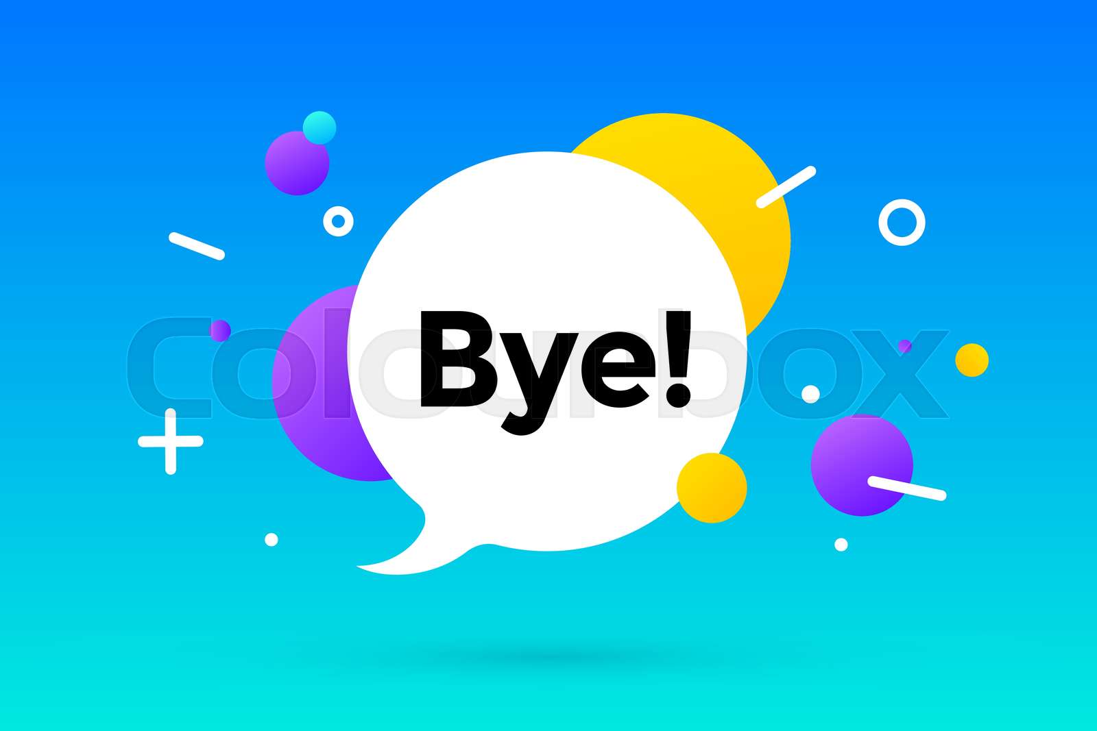 tschüs, design, papier | Stock-Vektor | Colourbox