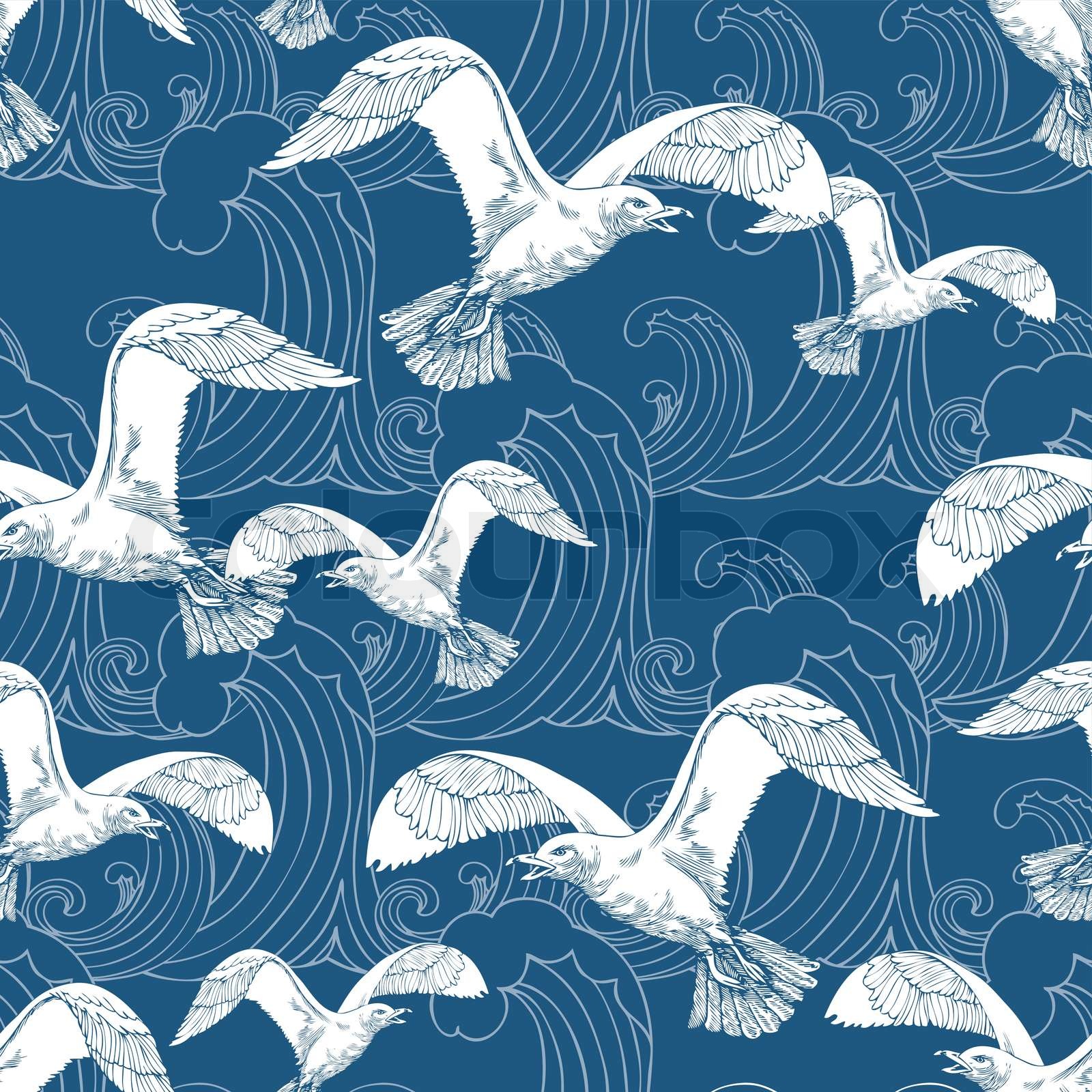 Abstract sea background, beach theme fashion seamless pattern ...