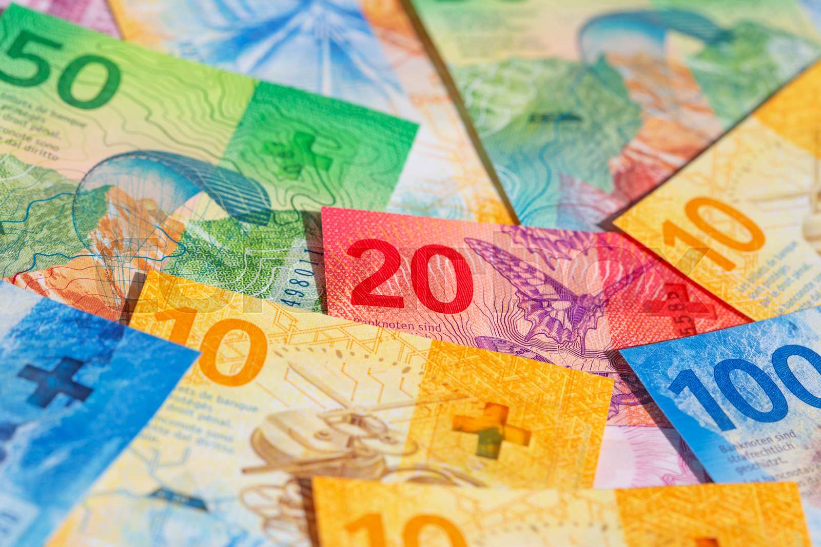 Swiss francs | Stock image | Colourbox