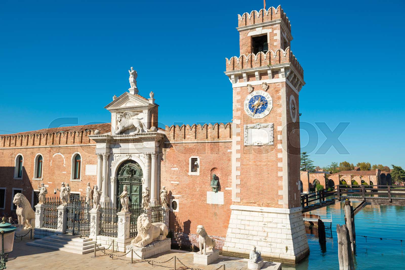 Facade of Venetian Arsenal in Venice | Stock image | Colourbox