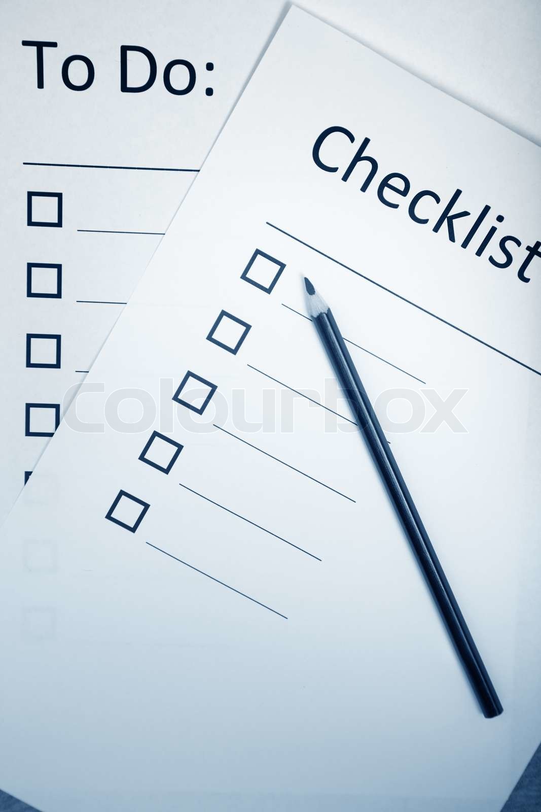 Checklist | Stock image | Colourbox