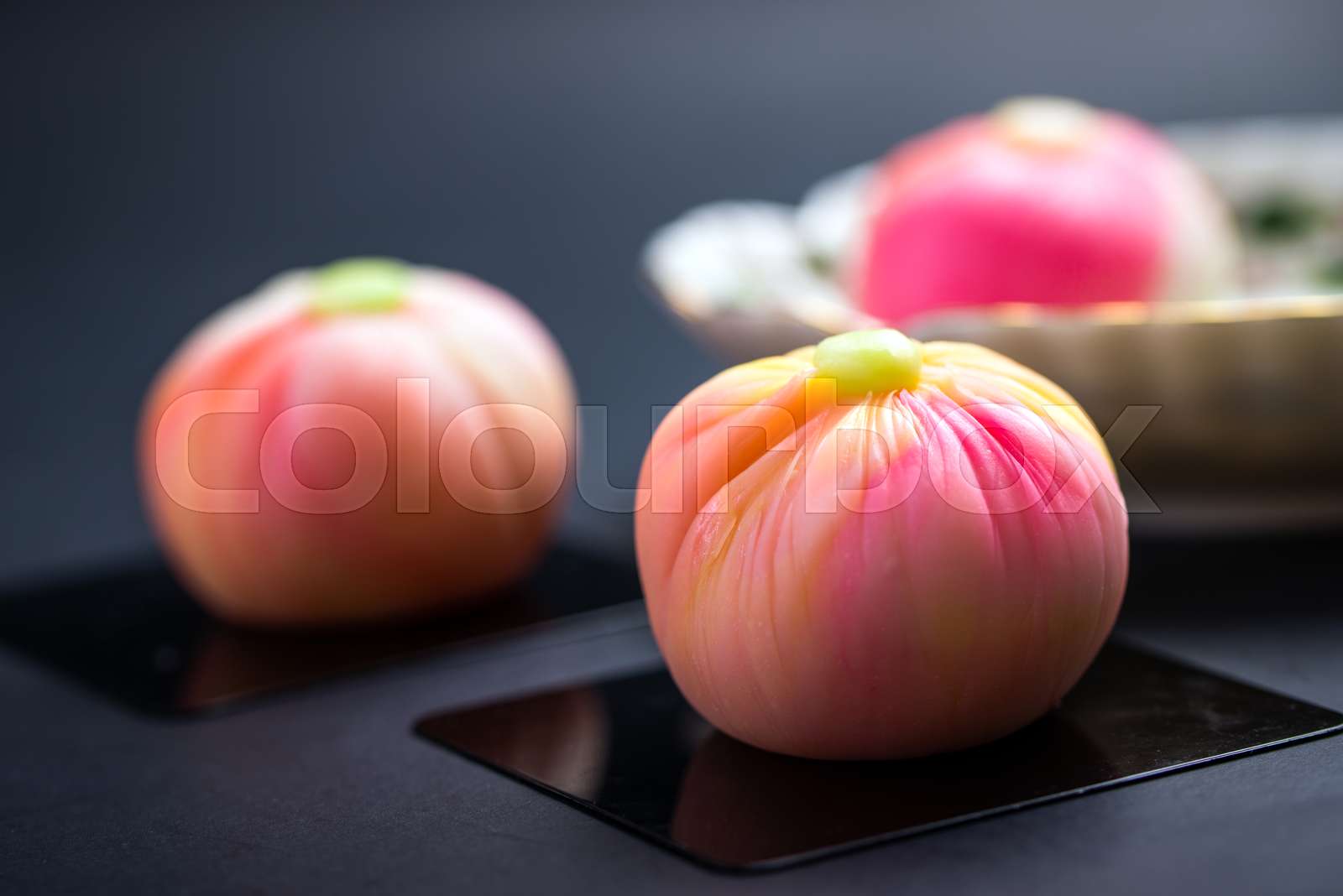 Japanese traditional confectionery cake wagashi | Stock image | Colourbox