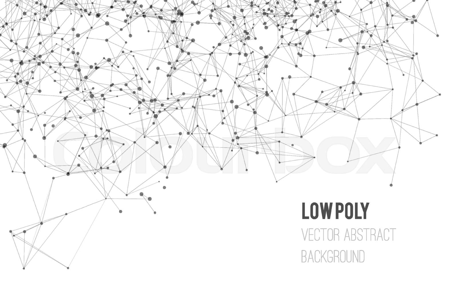 Abstract mesh background with circles, lines and shapes | Stock vector ...