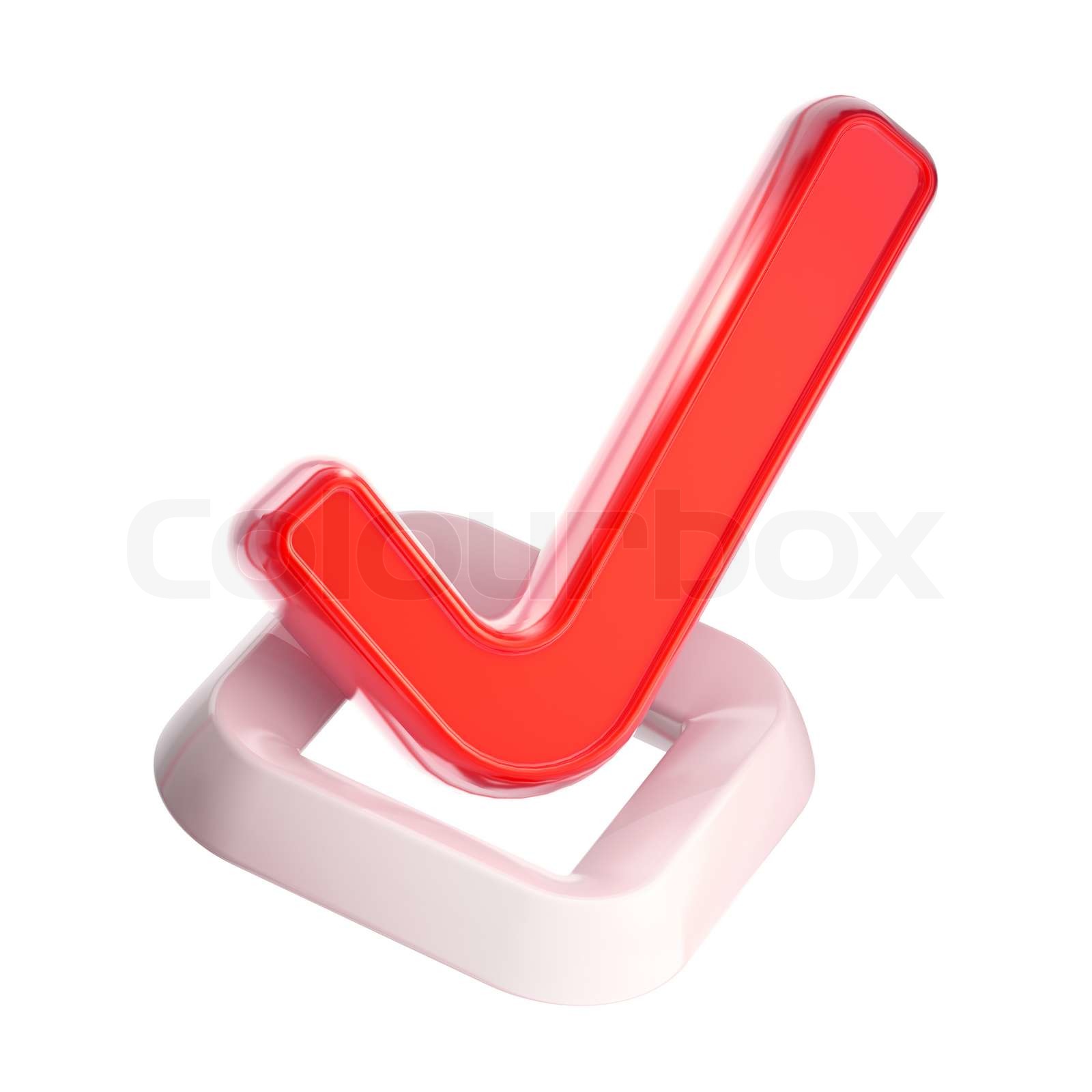 Yes done tick over check box isolated | Stock image | Colourbox