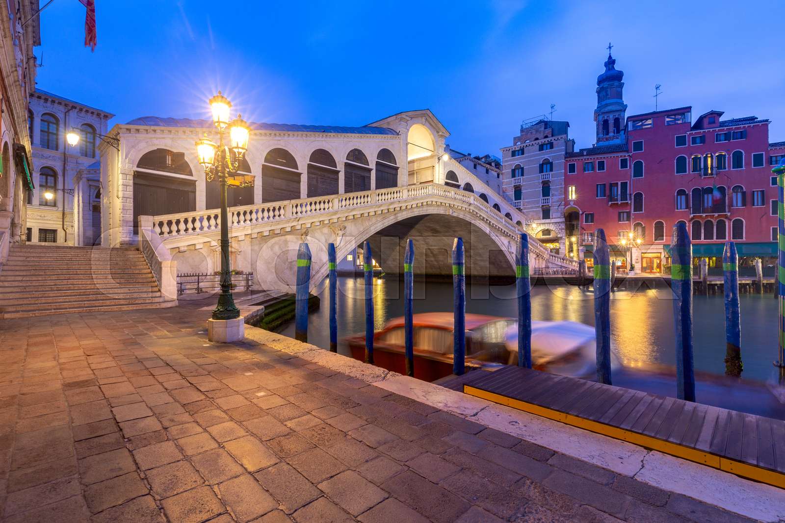 Rialto Bridge At Sunset