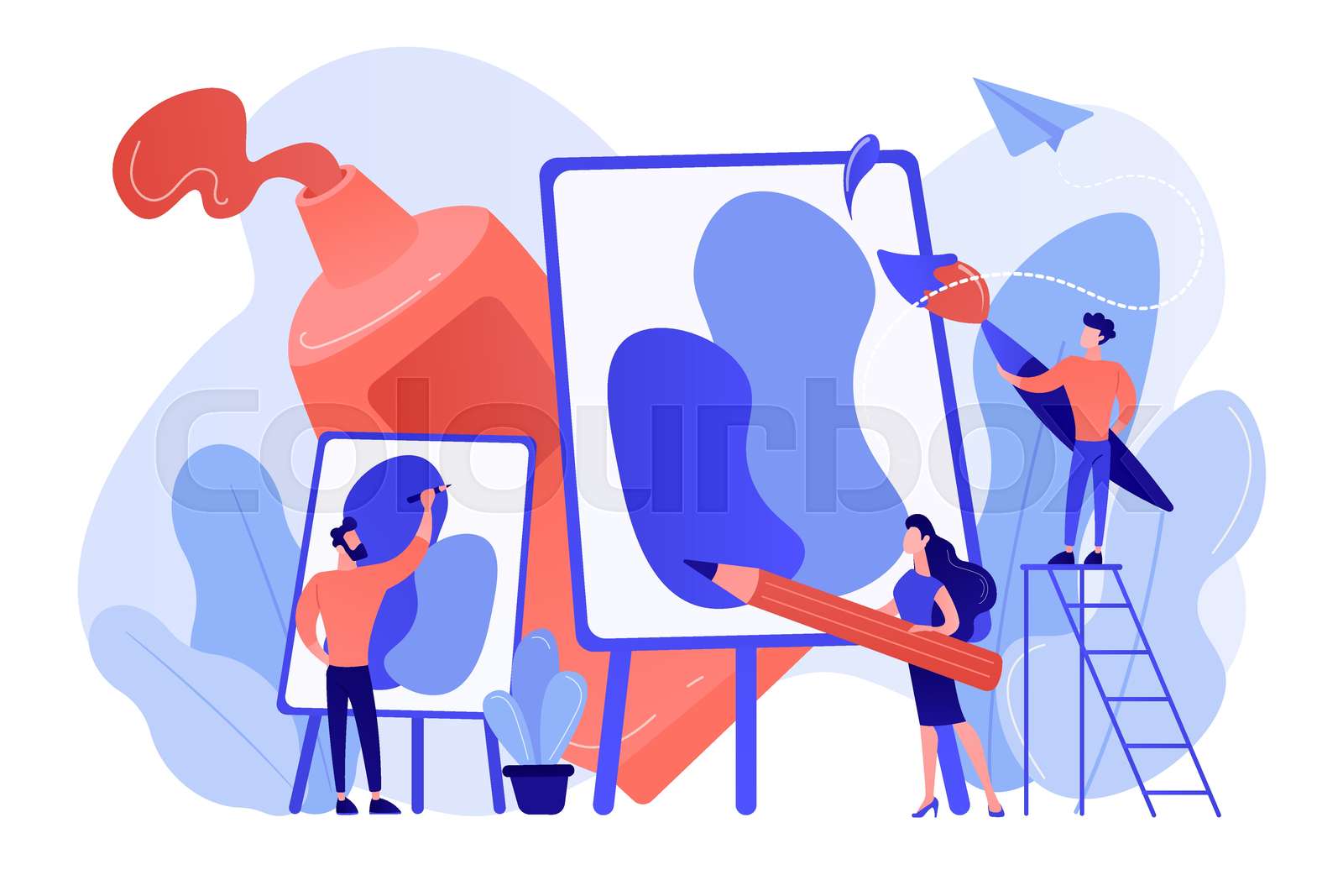 Workshop concept vector illustration. | Stock vector | Colourbox