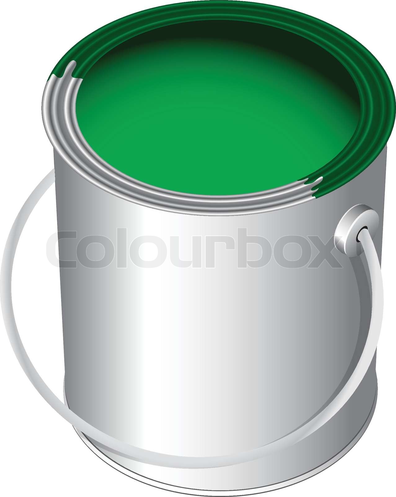 Paint in the pot | Stock vector | Colourbox