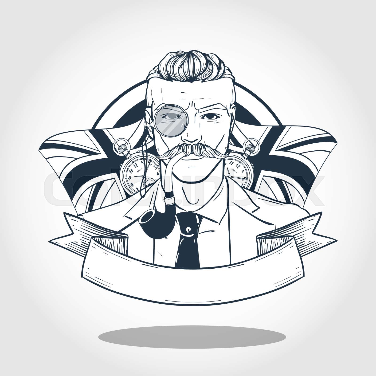 Sketch british man | Stock vector | Colourbox Sketch british man | Stock vector | Colourbox
