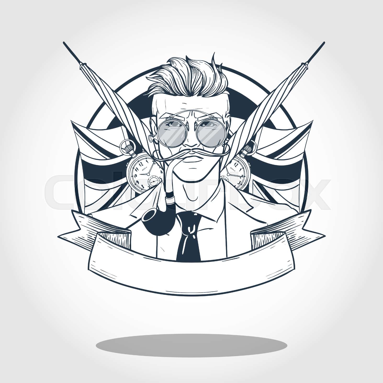 Sketch british man | Stock vector | Colourbox