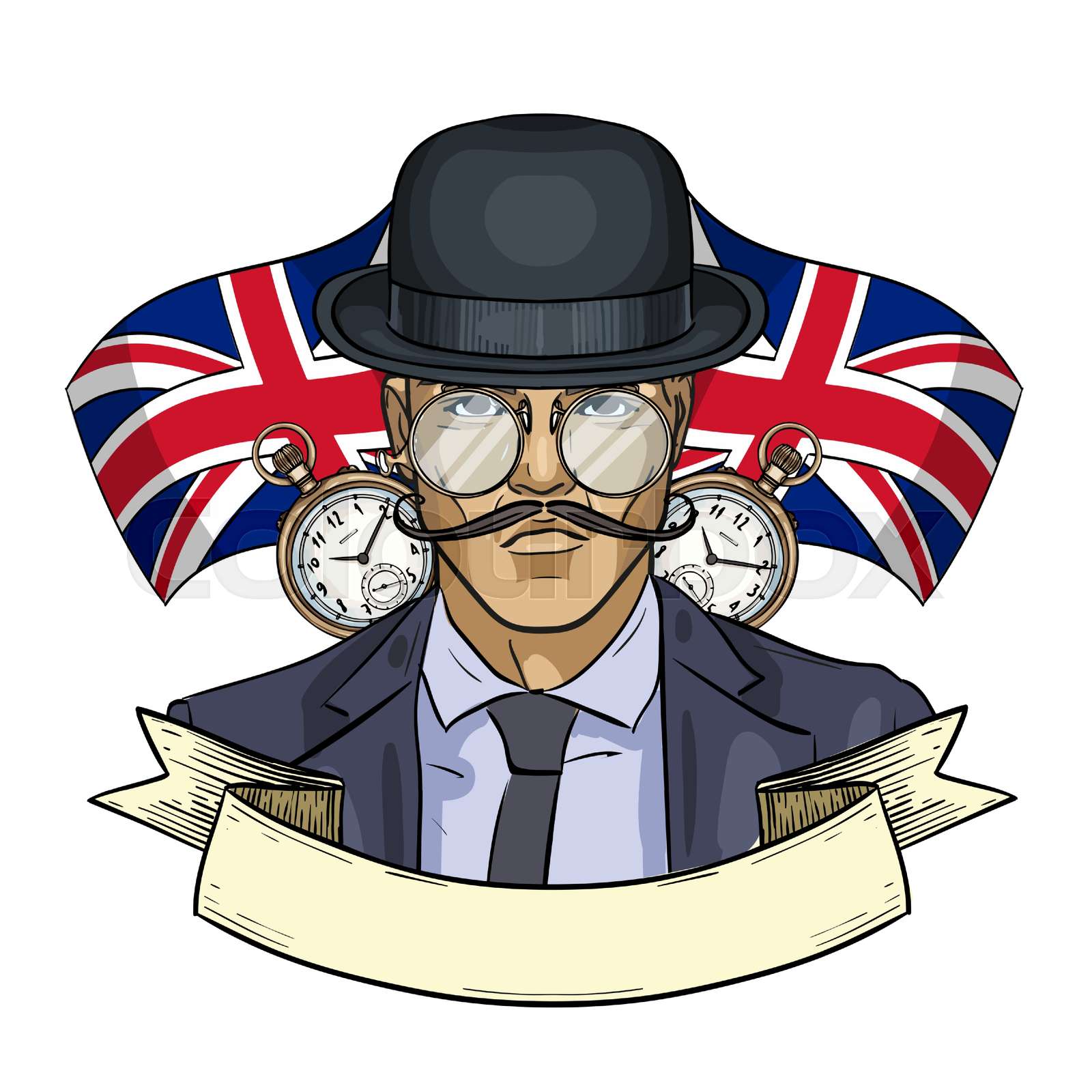 Sketch british man | Stock vector | Colourbox Sketch british man | Stock vector | Colourbox