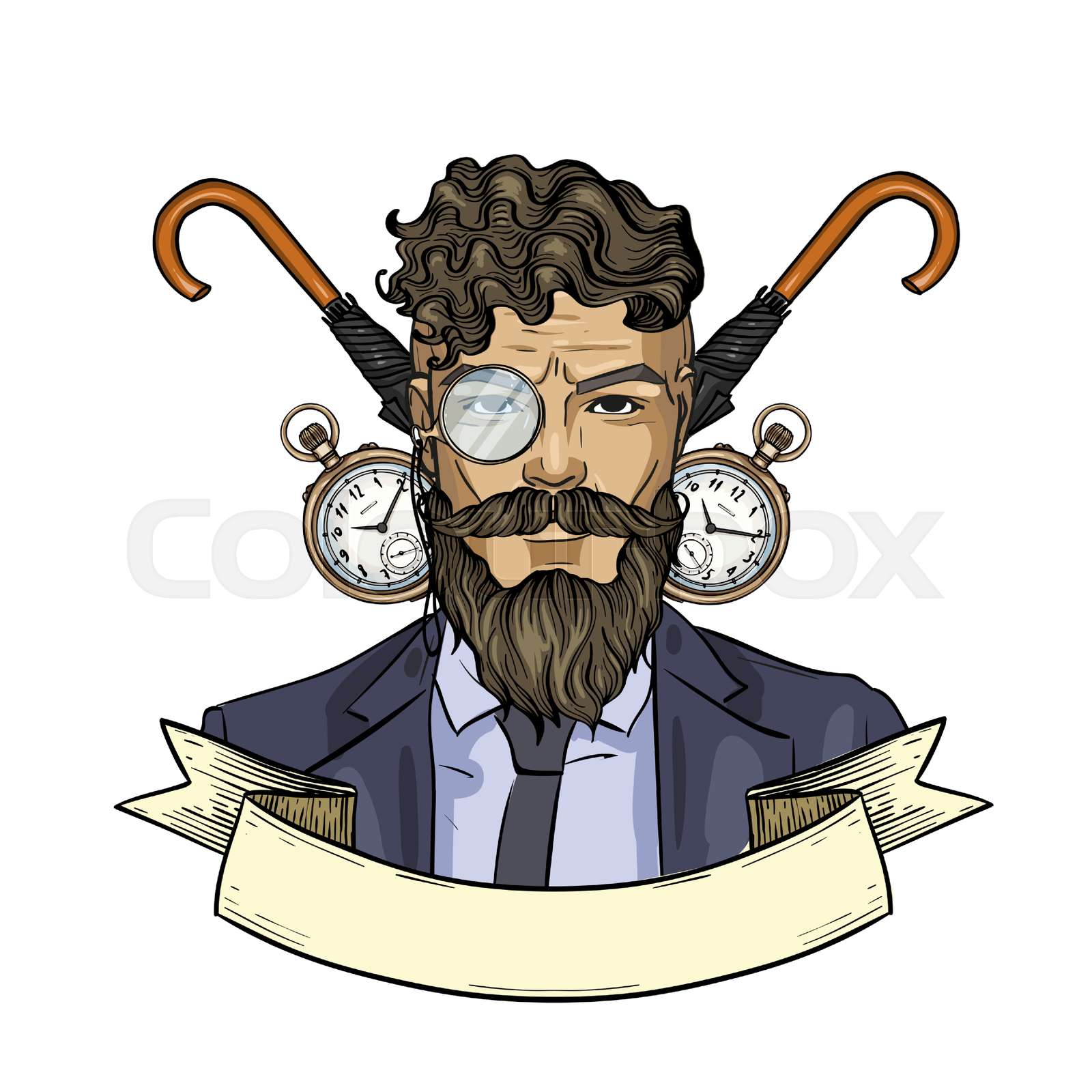 Sketch british man | Stock vector | Colourbox