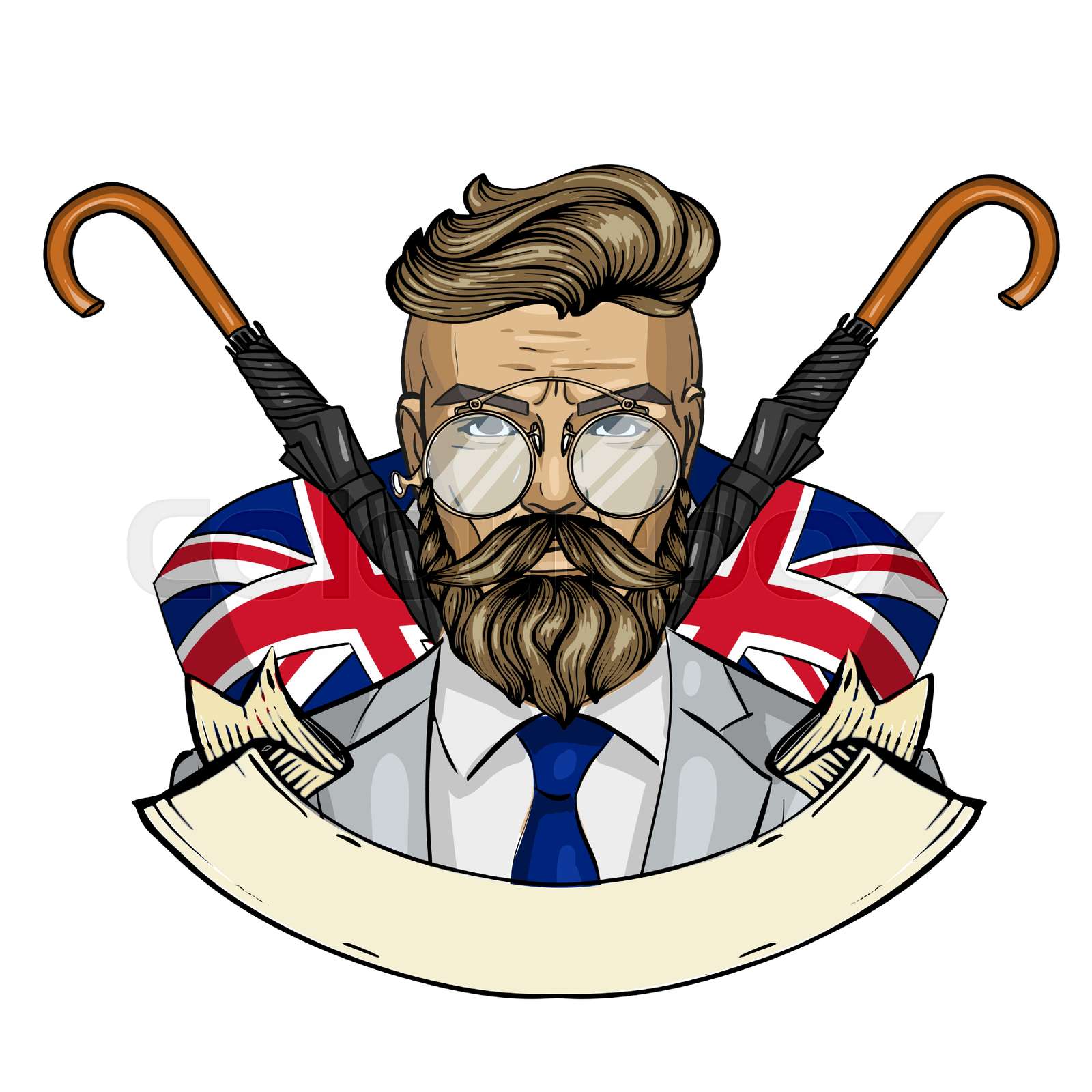 Sketch british man | Stock vector | Colourbox