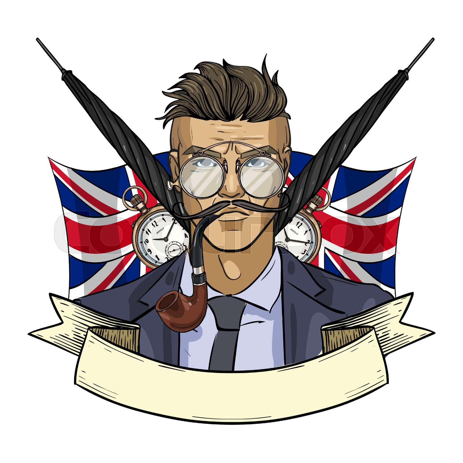 Sketch british man | Stock vector | Colourbox Sketch british man | Stock vector | Colourbox
