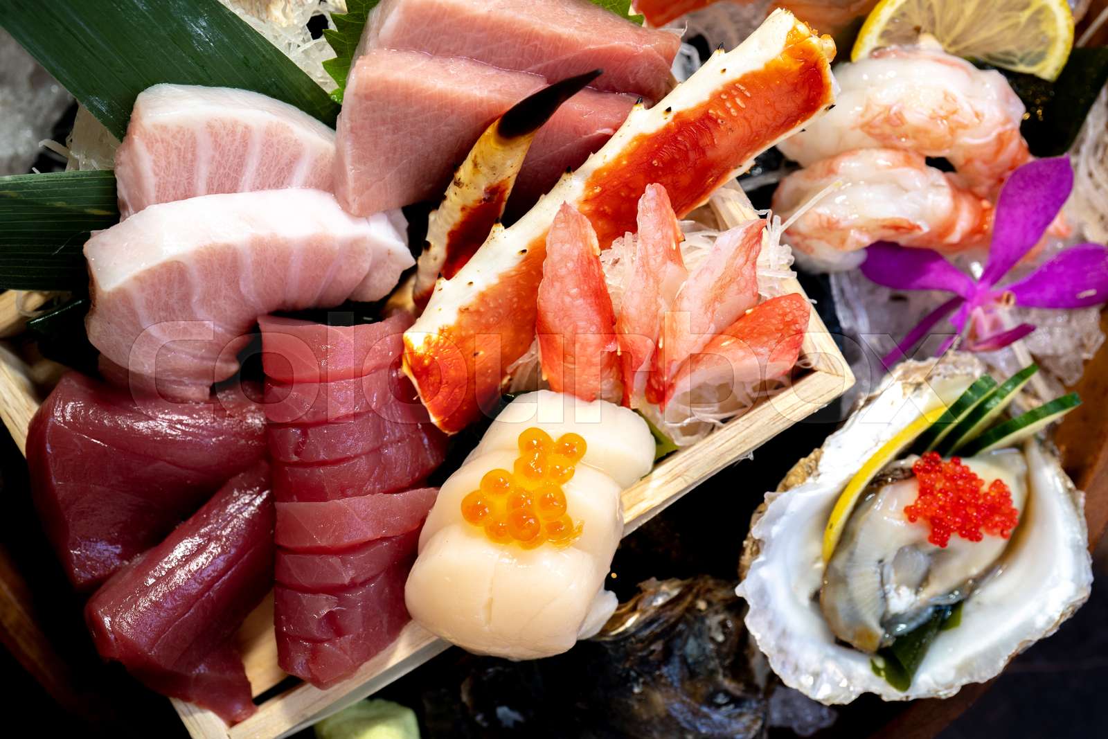 Fresh and delicious sashimi Japanese food. | Stock image | Colourbox