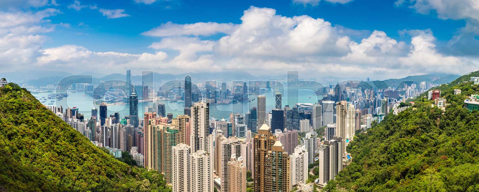 Panoramic view of Hong Kong | Stock image | Colourbox