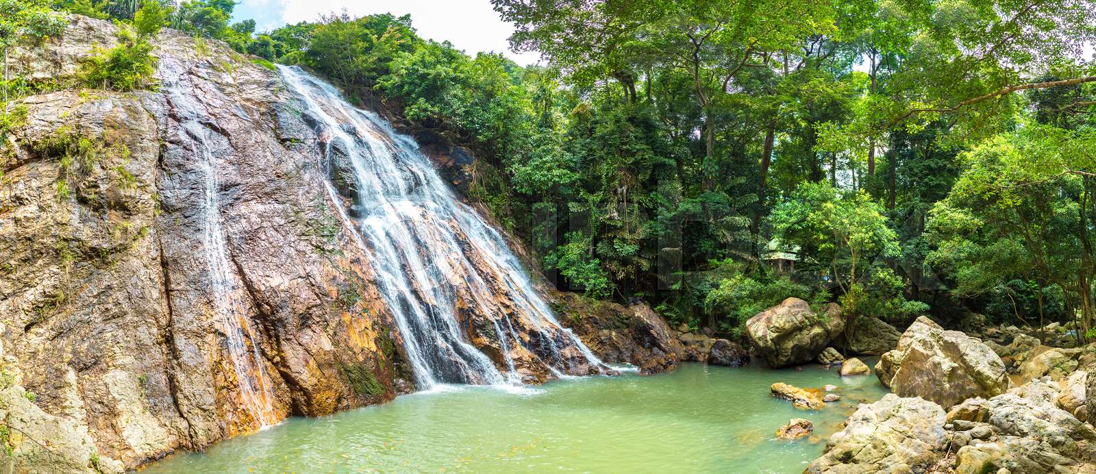 Namuang waterfall on Koh Samui | Stock image | Colourbox