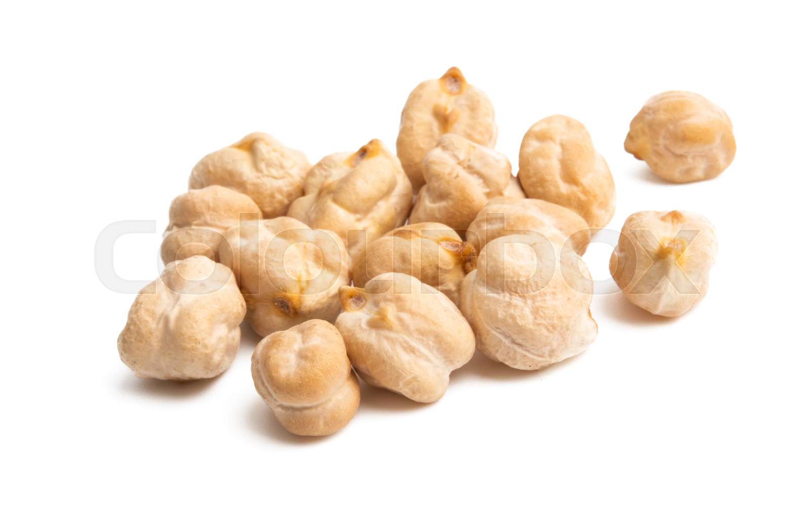 chickpea beans isolated | Stock image | Colourbox