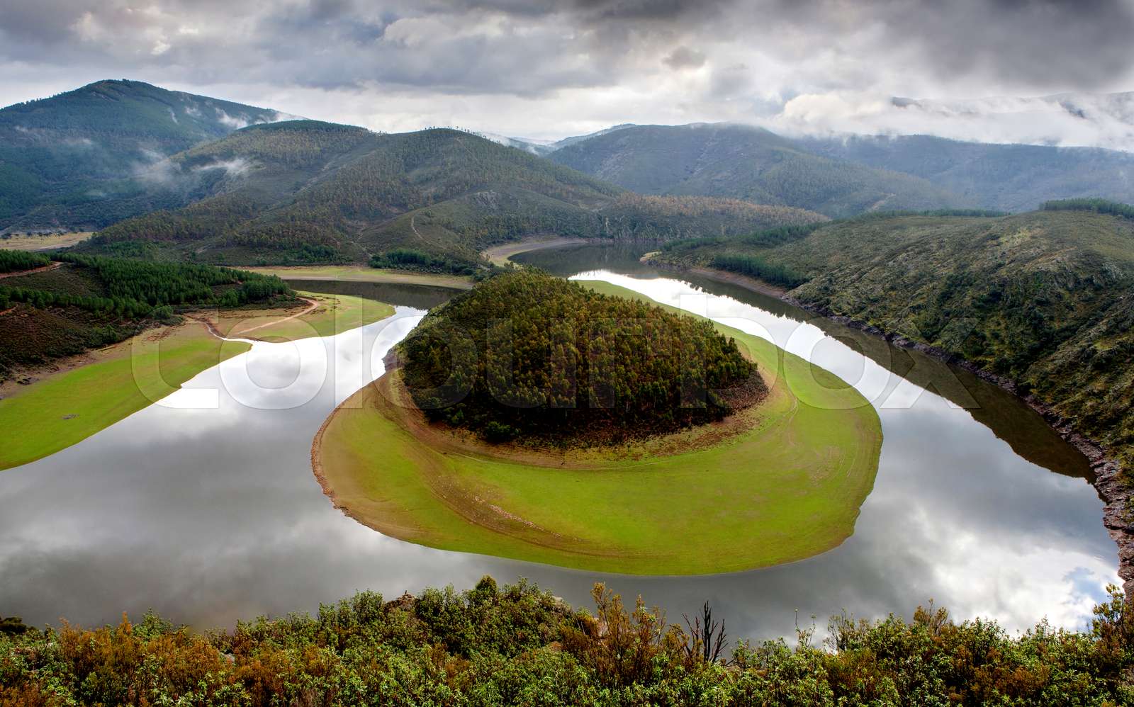 Beautiful aerial view of a menader | Stock image | Colourbox
