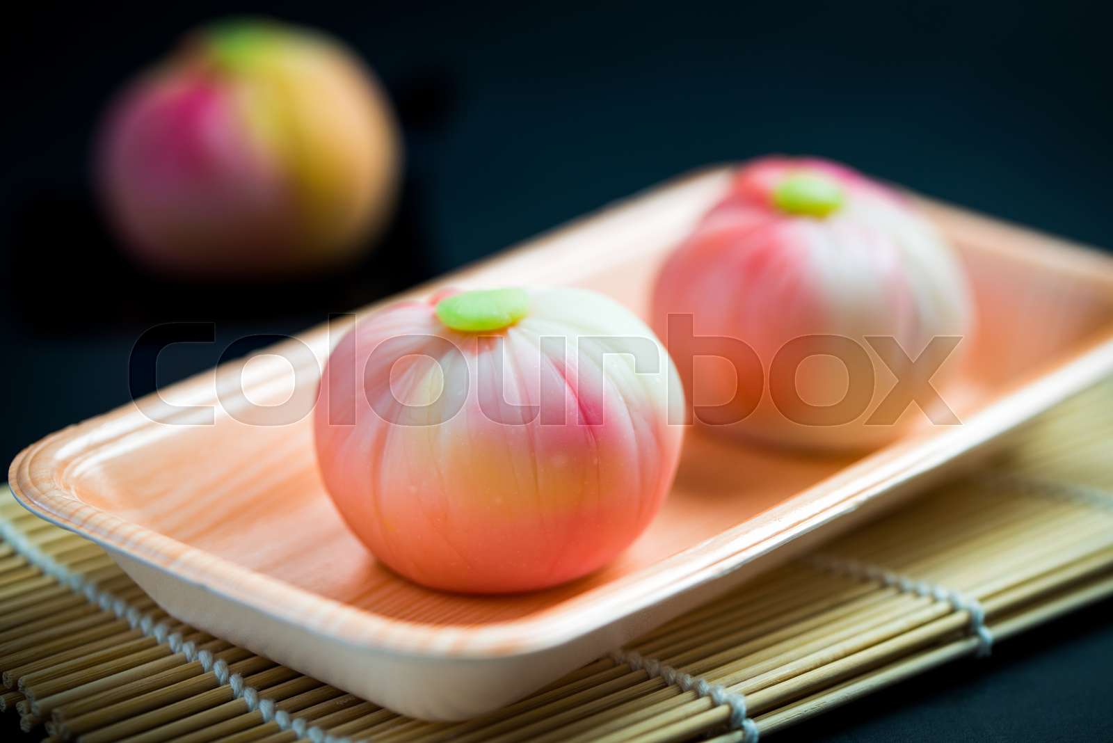 Japanese traditional confectionery cake wagashi | Stock image | Colourbox