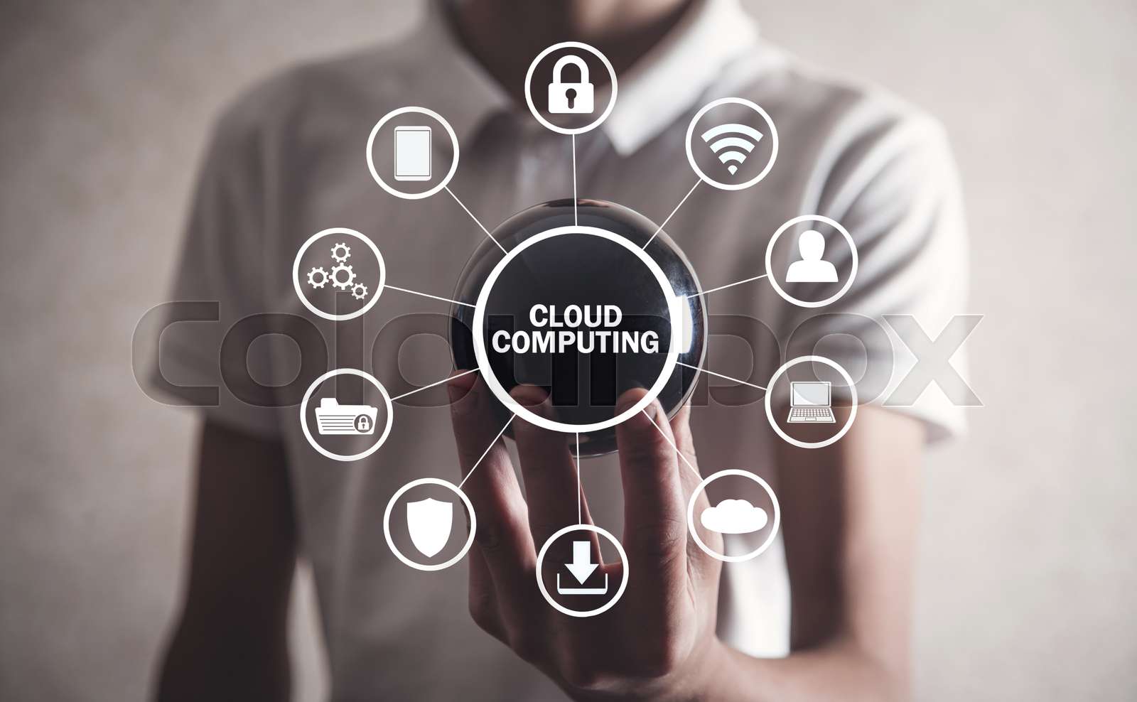 Cloud Computing. Information technology concept | Stock image | Colourbox