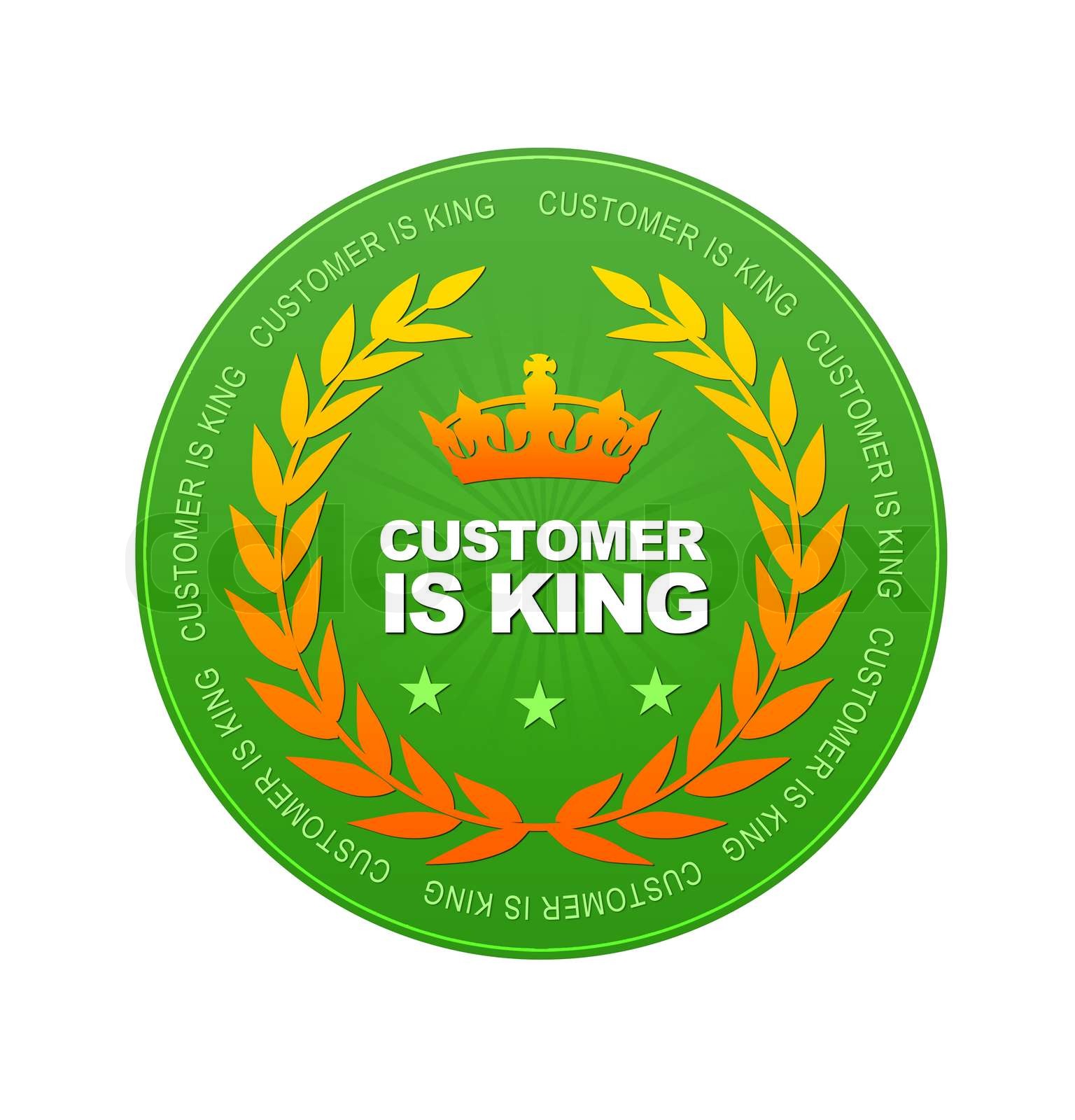Customer Is King | Stock image | Colourbox