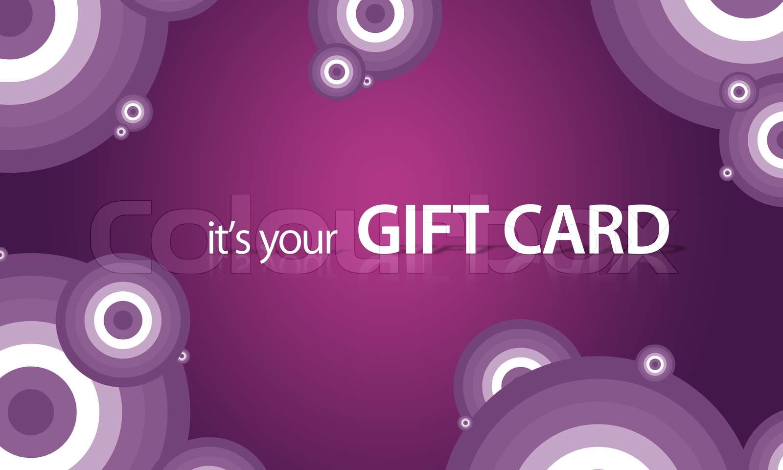 Purple Gift Card | Stock image | Colourbox