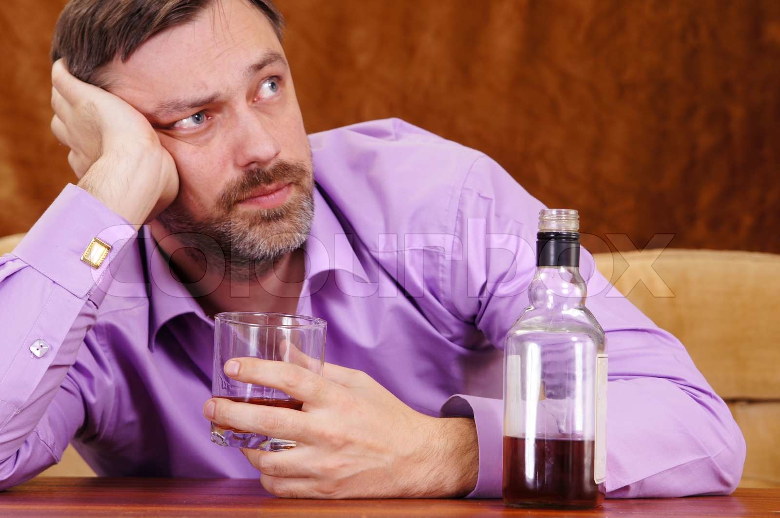 man getting drunk | Stock image | Colourbox