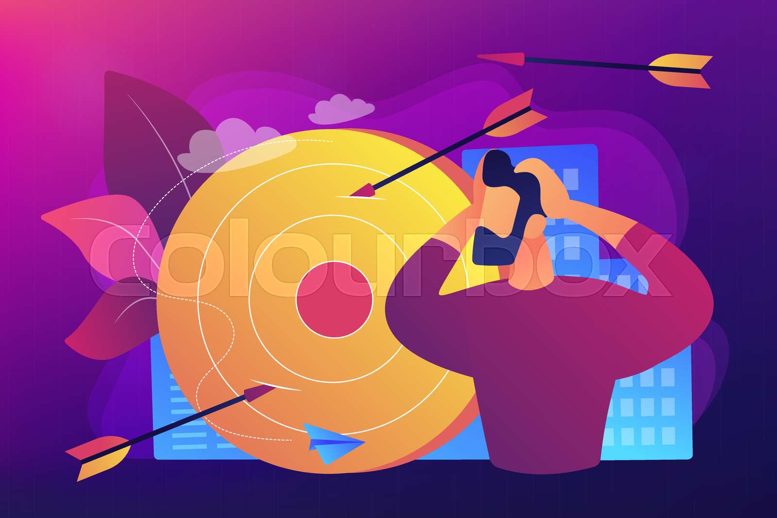 Frustration concept vector illustration | Stock vector | Colourbox