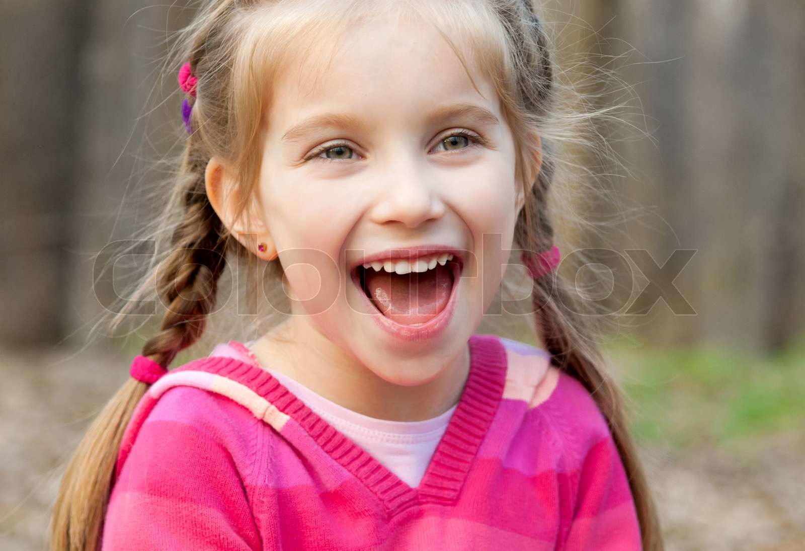 little girl smiling | Stock image | Colourbox