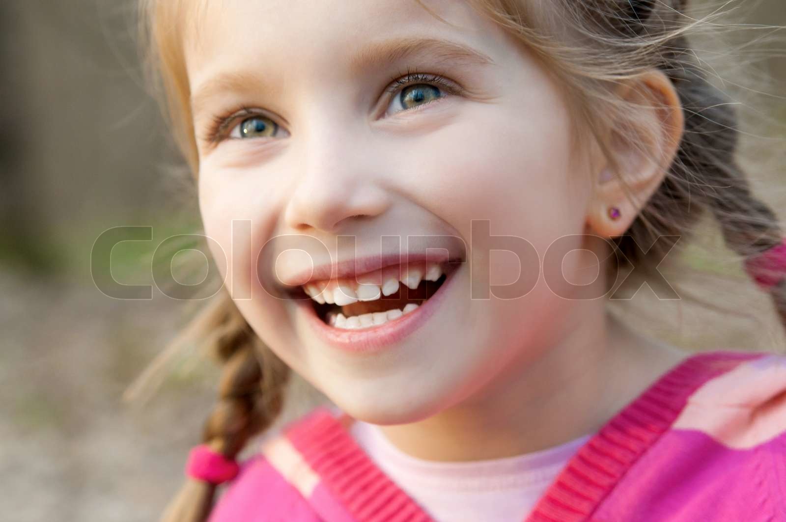 little girl smiling | Stock image | Colourbox