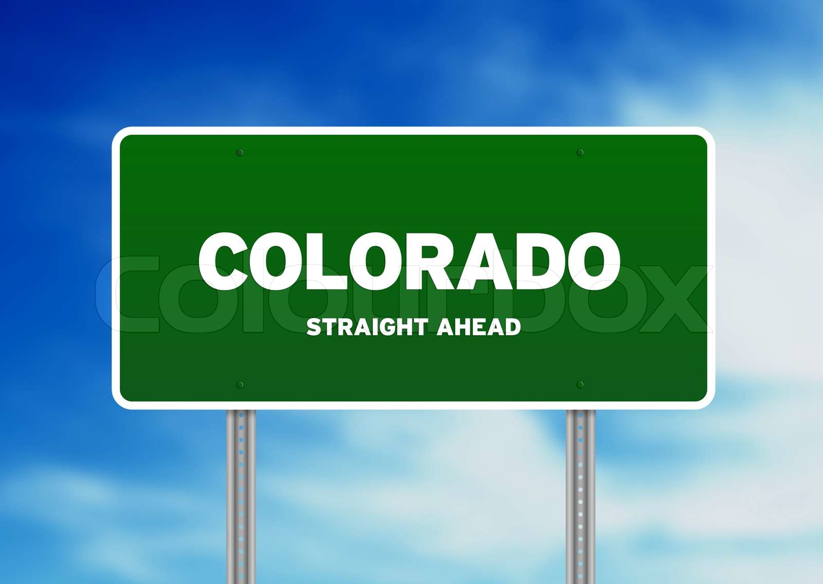 Colorado Highway Sign | Stock image | Colourbox