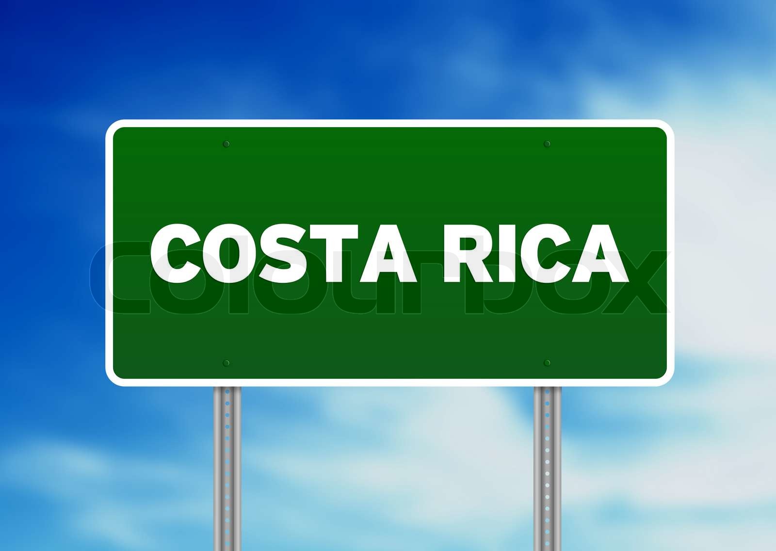 Costa Rica Highway Sign | Stock image | Colourbox