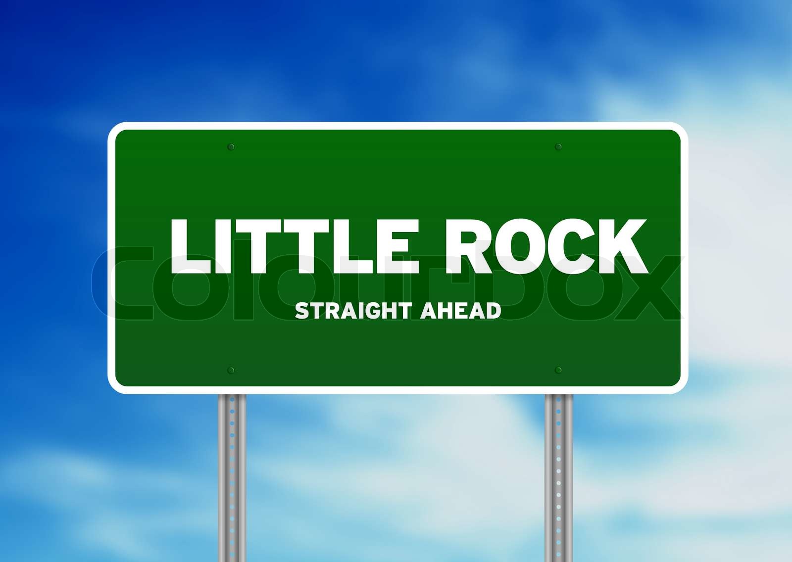 Little Rock, Arkansas Highway Sign | Stock image | Colourbox