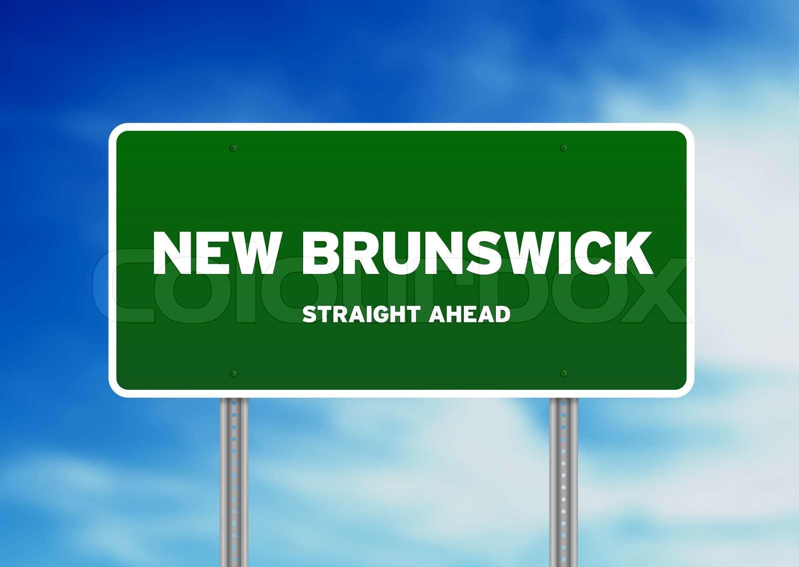 New Brunswick Highway Sign | Stock image | Colourbox