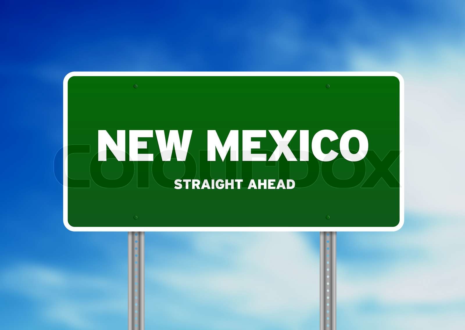 New Mexico Highway Sign | Stock image | Colourbox