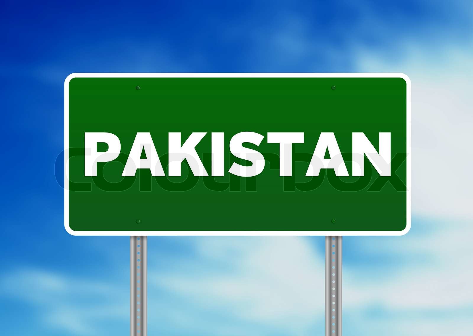 Pakistan Road Sign | Stock image | Colourbox