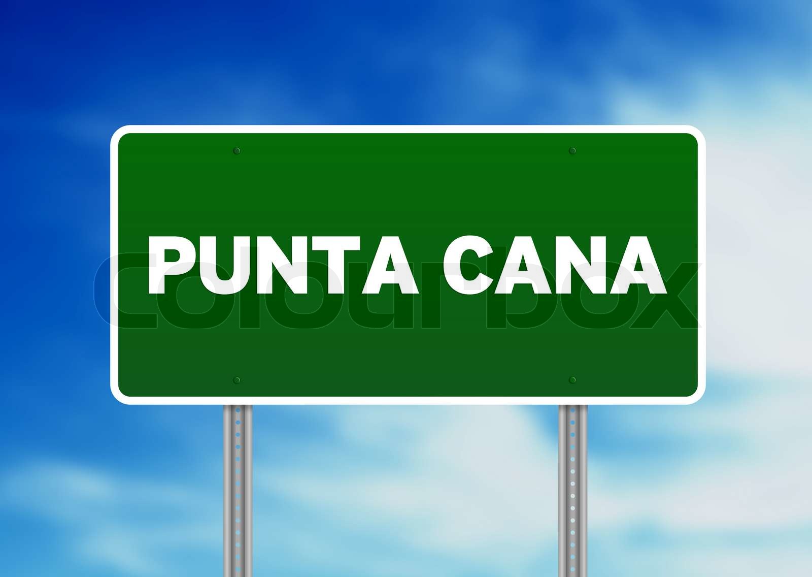 Punta Cana Road Sign | Stock image | Colourbox